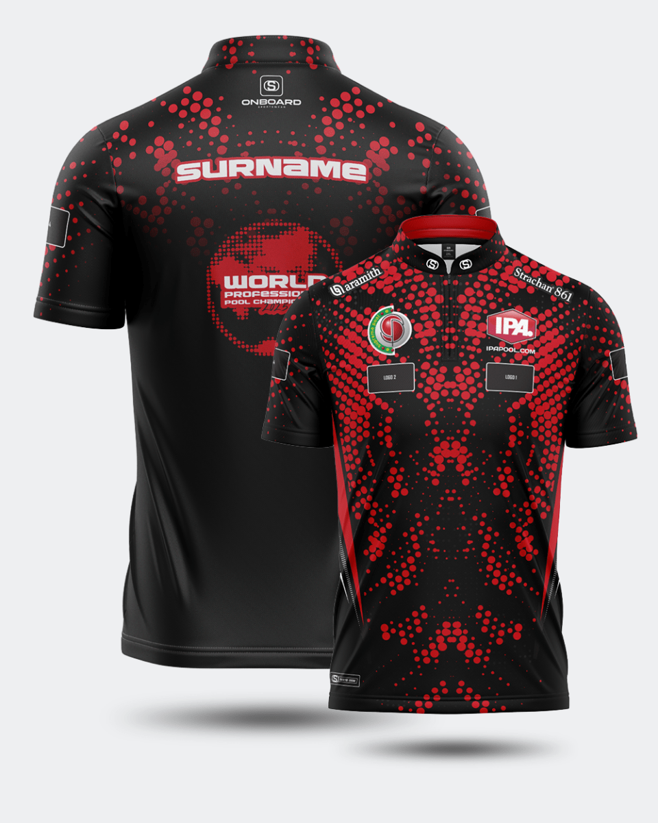 2025 Official IPA World Championship Jersey Black/Red – Onboard Sportswear